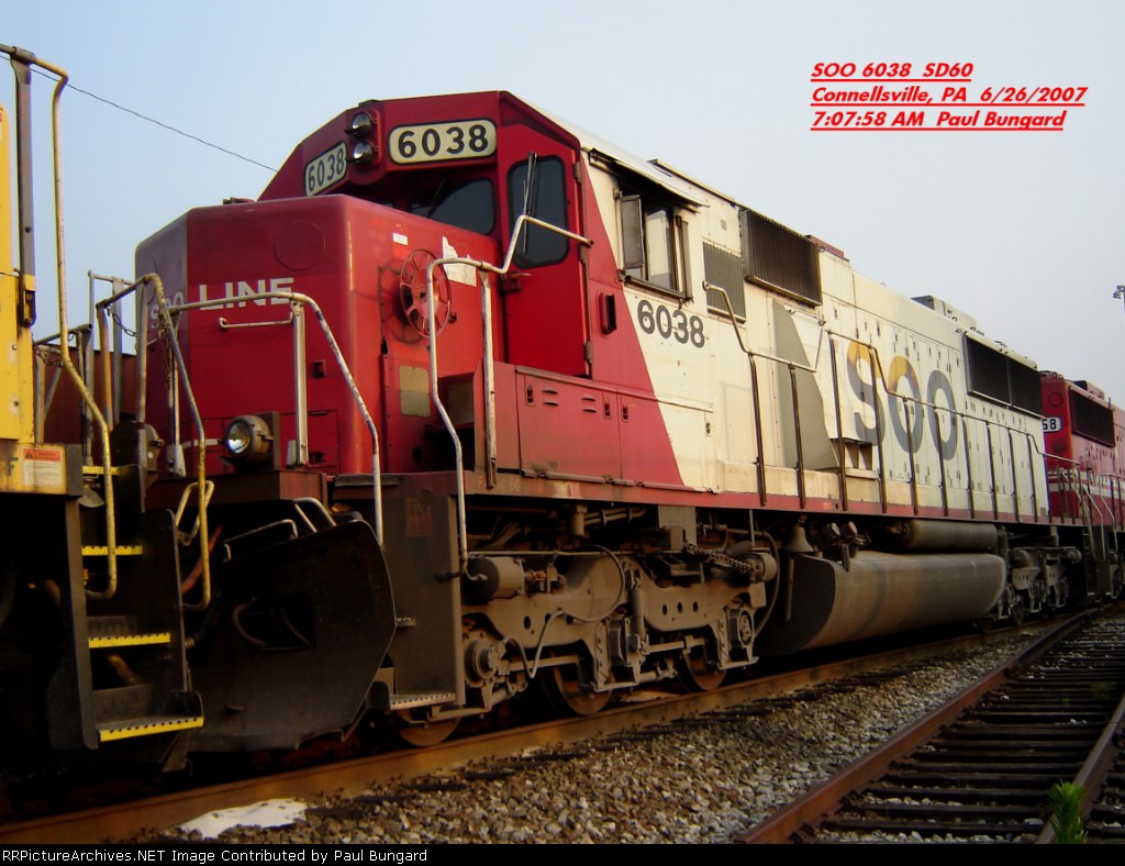 SOO 6038 SD60 June 26, 2007